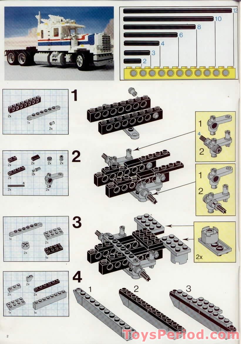 LEGO 5580 Highway Rig Instructions and Parts List