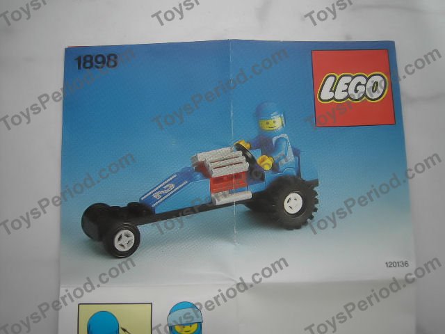LEGO 1898 Weetabix Dragster Instructions and Parts List
