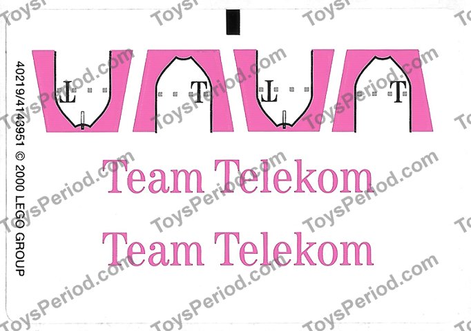 LEGO Sets with Part 1198stk01 Sticker Sheet for Set 1198 - (40219/4143951)