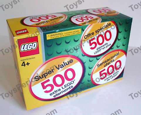 LEGO 4679b-1 Super Value 500 LEGO Elements (Bonus Box and Its Contents ...