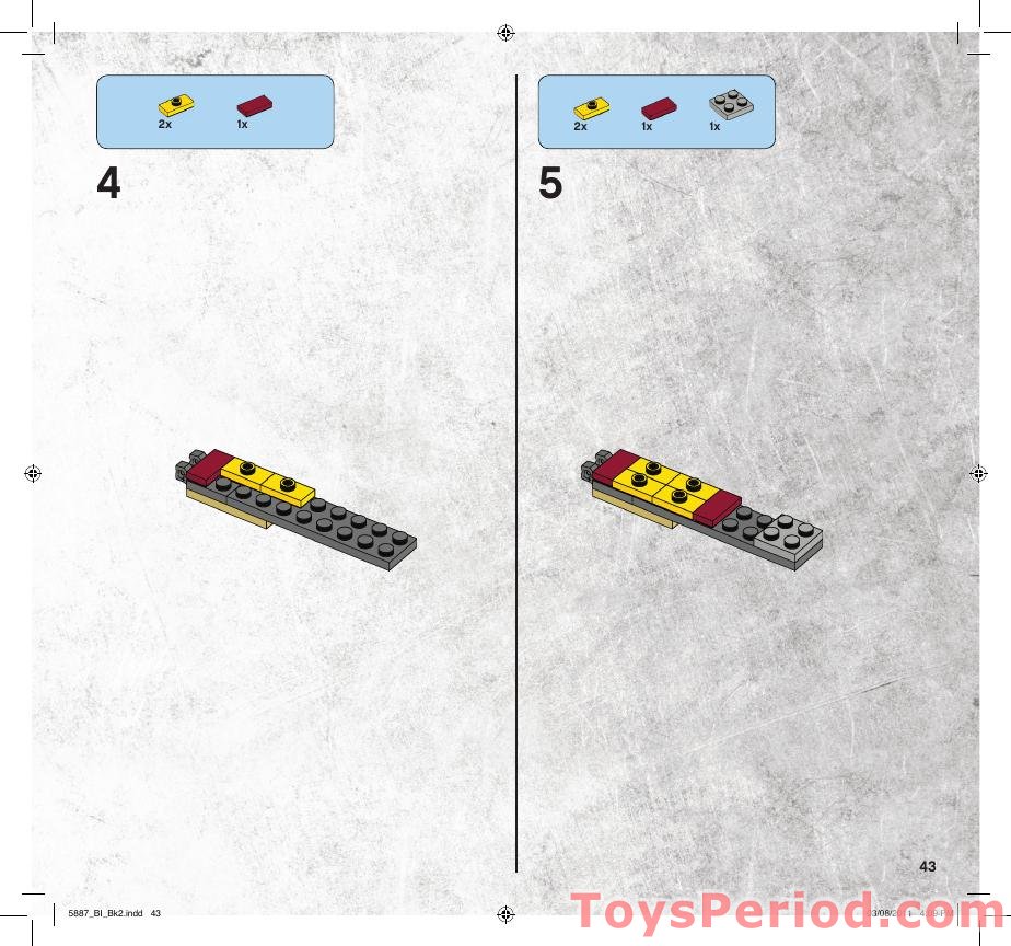 LEGO 5887 Dino Defense HQ Instructions and Parts List