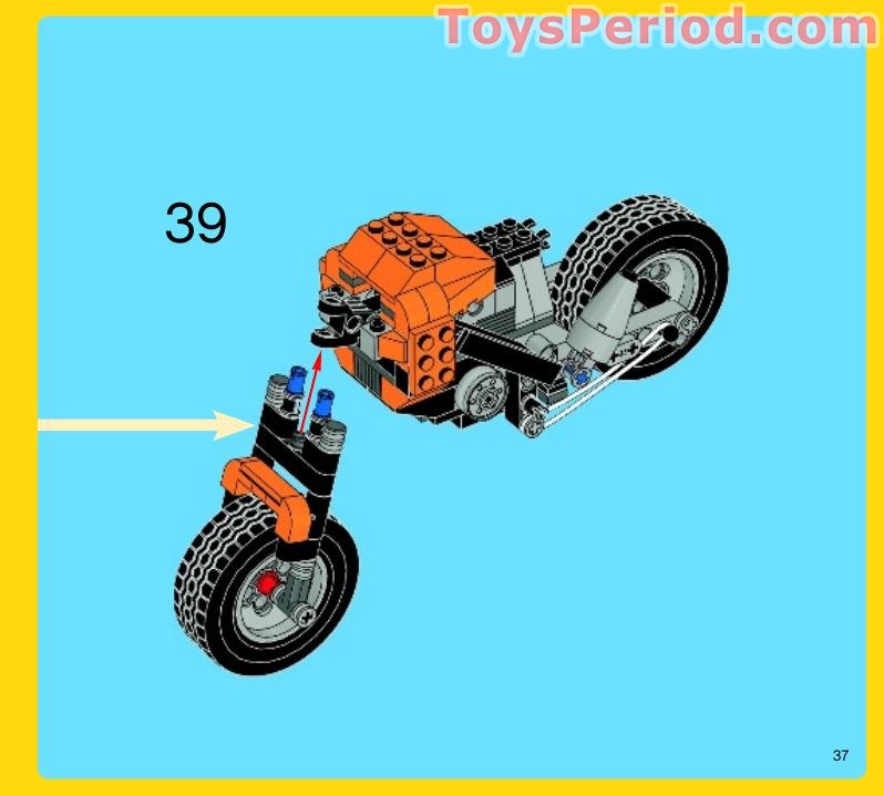 LEGO 7291 Street Rebel Instructions and Parts List