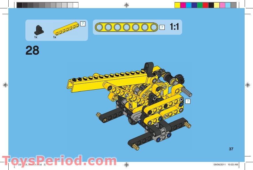 LEGO 9391 Crawler Crane Instructions and Parts List