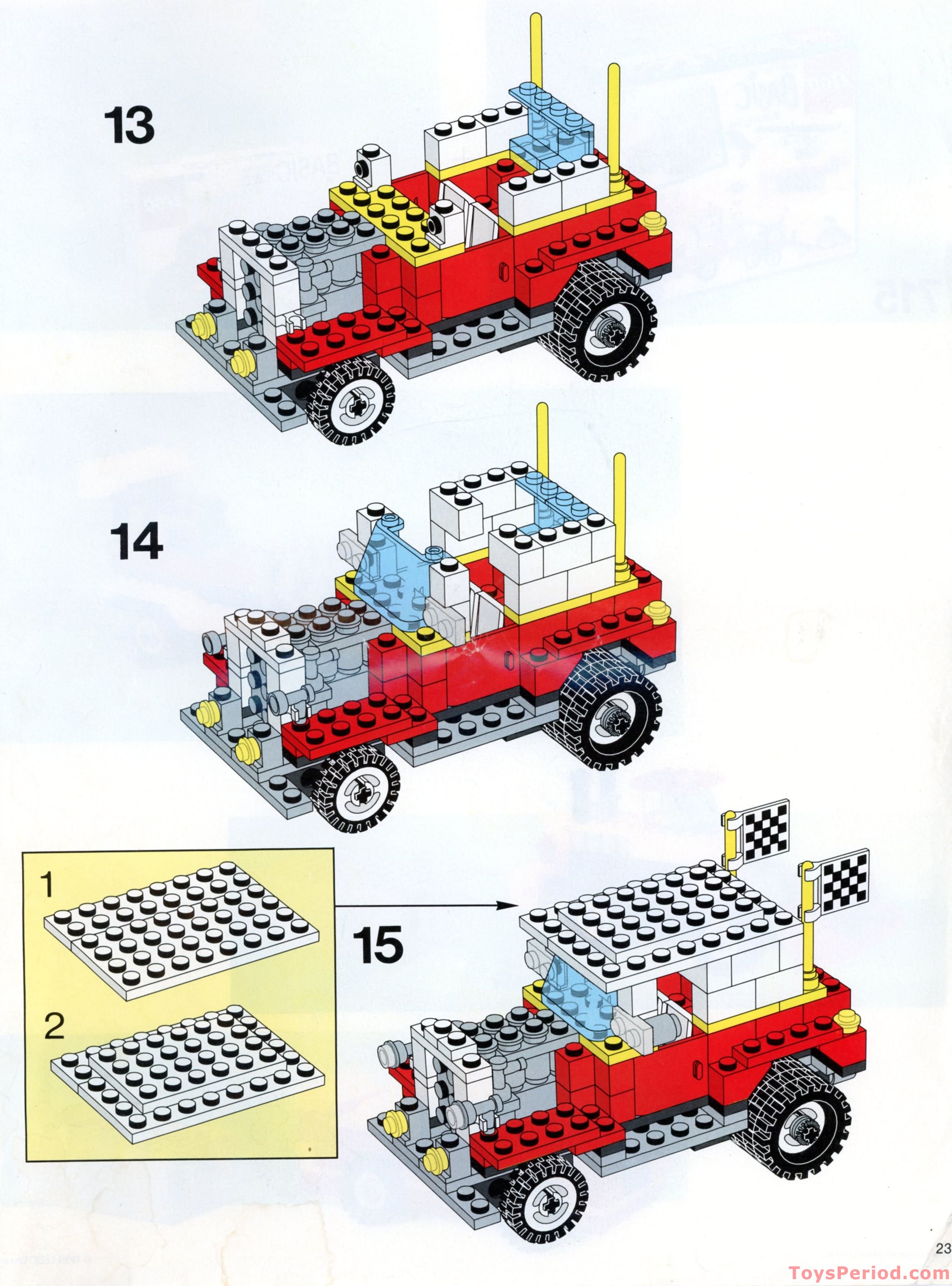 LEGO 715 Basic Building Set 7 Plus Instructions and Parts List