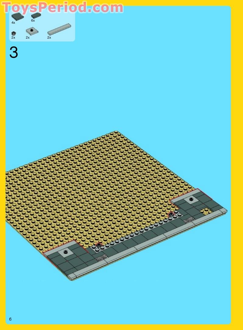 LEGO 10224 Town Hall Instructions and Parts List