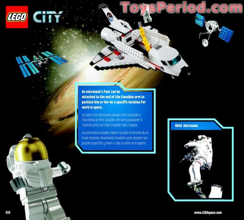 LEGO 3367 Space Shuttle Instructions and Parts List