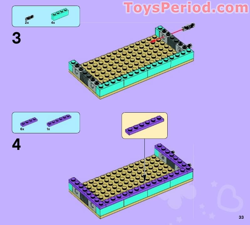 LEGO 41005 Heartlake High Instructions and Parts List