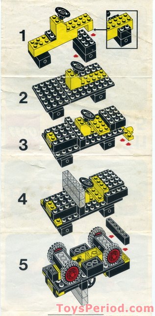 LEGO 711-1 Jeep Instructions and Parts List