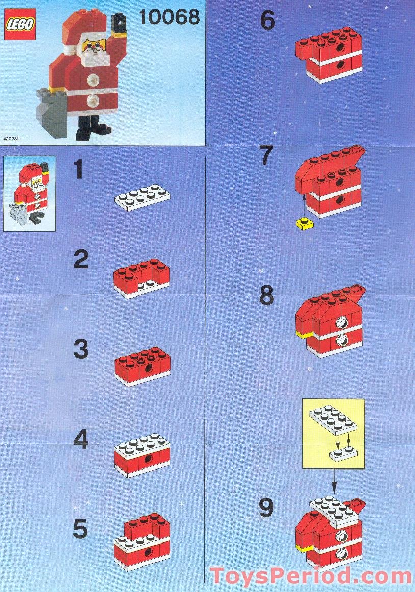 LEGO 10068 Santa Claus Instructions and Parts List