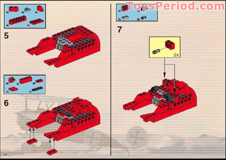 LEGO 10024 Red Baron Instructions and Parts List