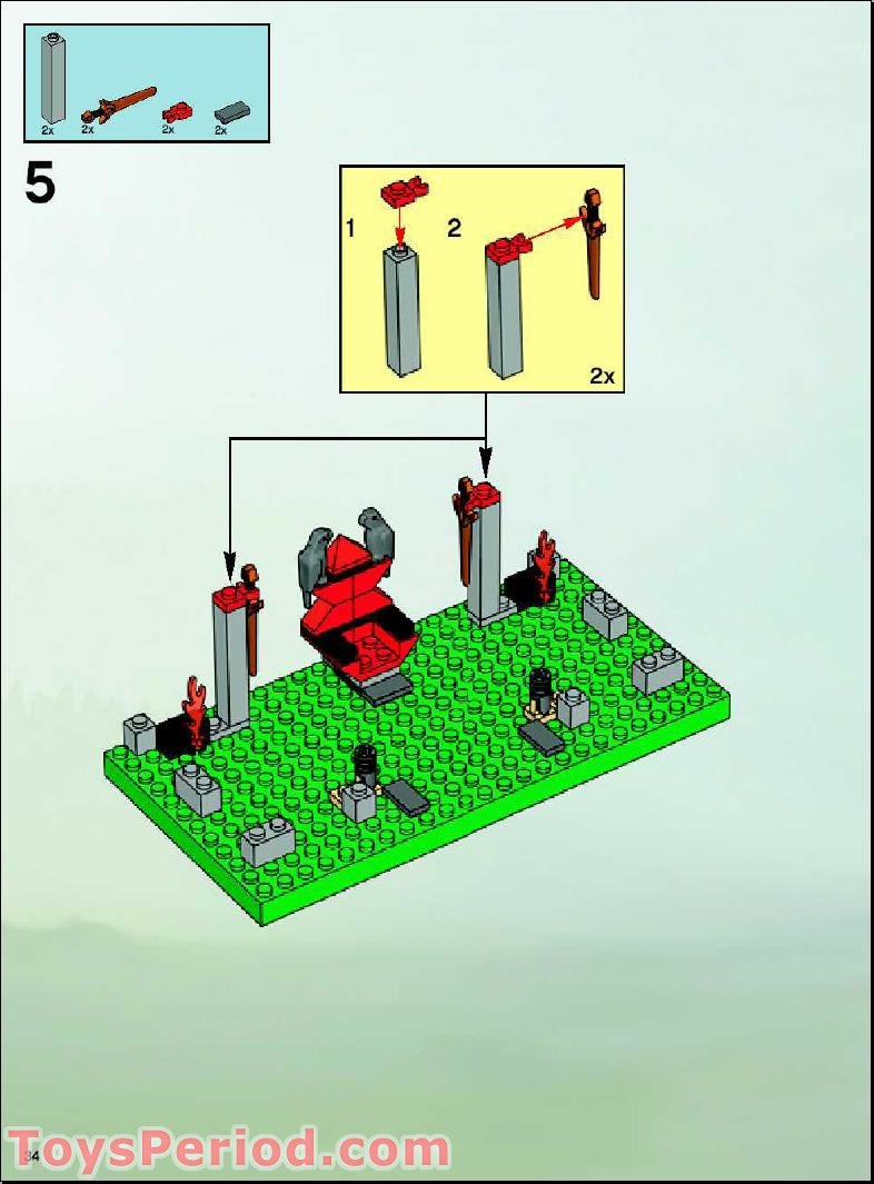 LEGO 10176 Royal King's Castle Instructions and Parts List