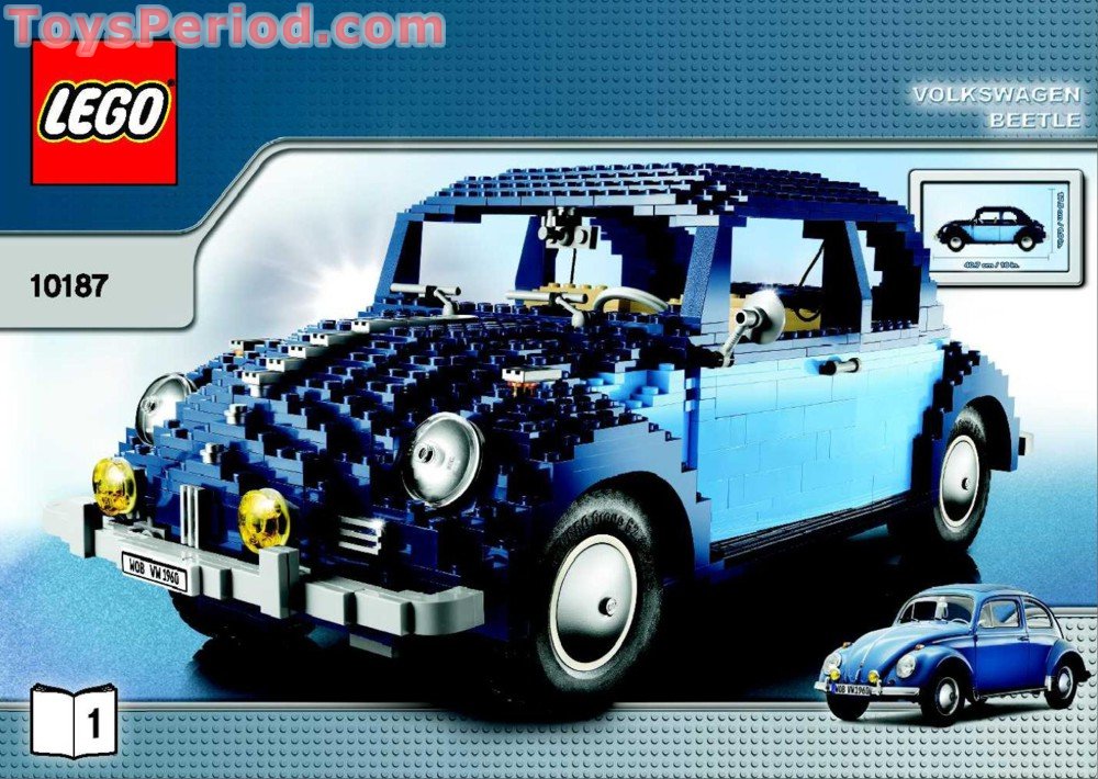LEGO 10187 Volkswagen Beetle (VW Beetle) Instructions and Parts List