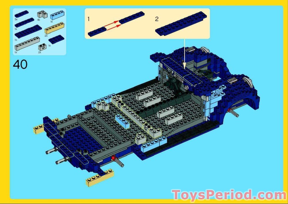 LEGO 10187 Volkswagen Beetle (VW Beetle) Instructions and Parts List