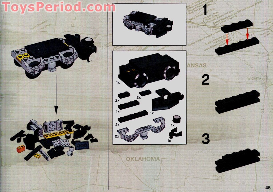 LEGO 10133 Burlington Northern Santa Fe BNSF GP-38 Locomotive ...