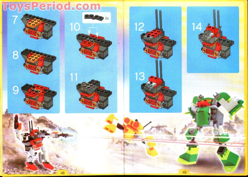 LEGO 4097 Mini Robots Instructions and Parts List