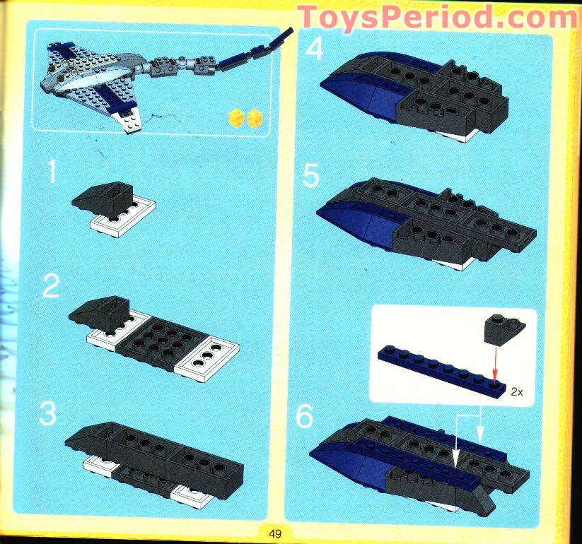 LEGO 4506 Deep Sea Predators Instructions and Parts List