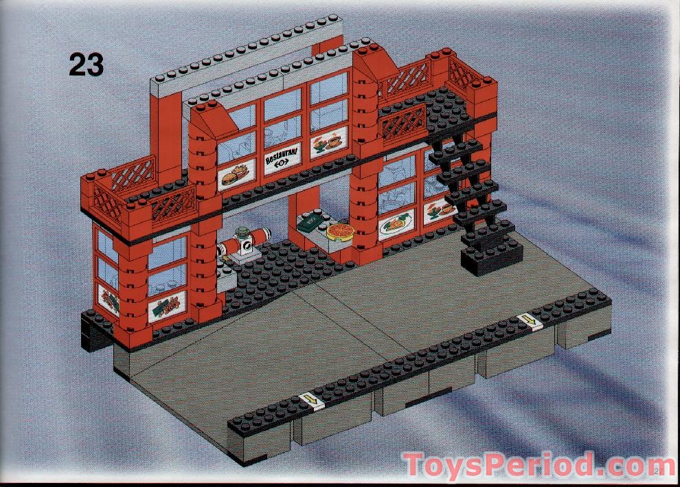 LEGO 4556 Train Station Instructions and Parts List