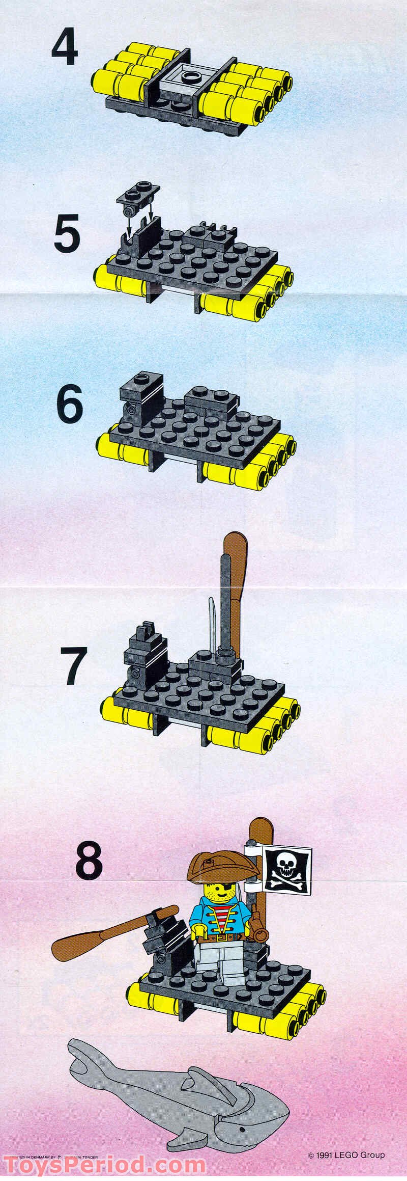 LEGO 6234 Renegade's Raft Instructions and Parts List
