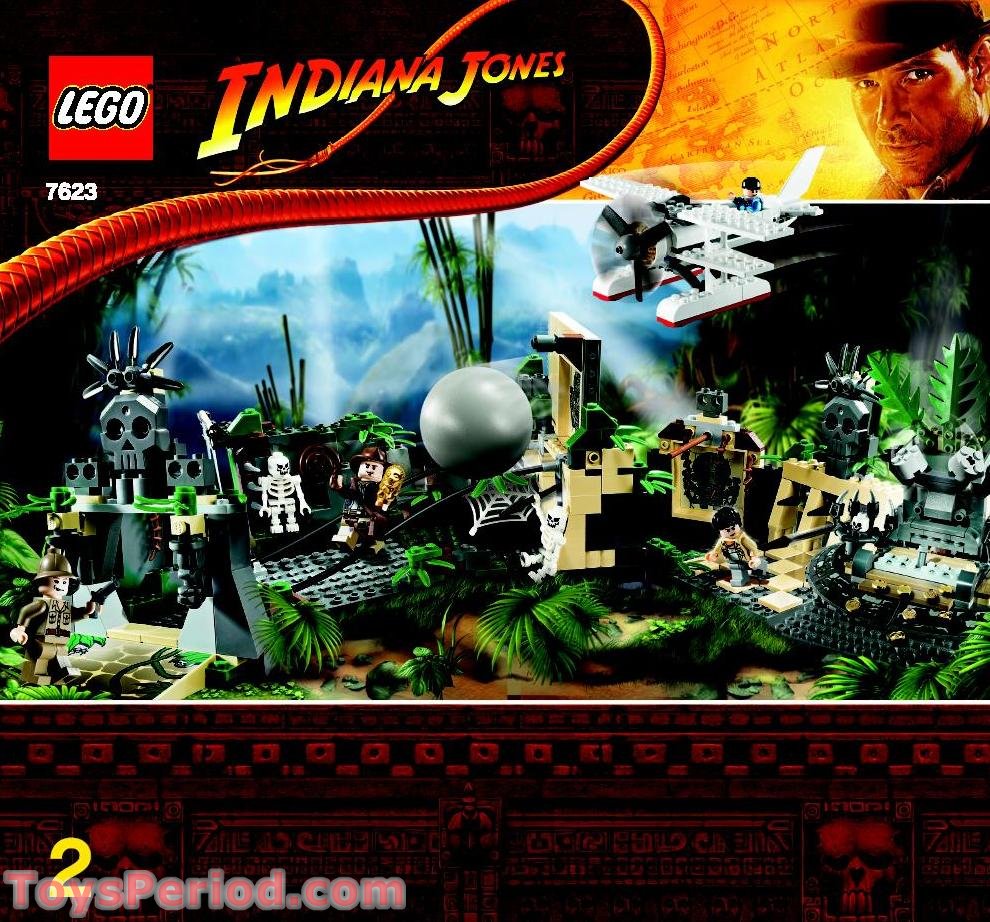 LEGO 7623 Temple Escape Instructions and Parts List