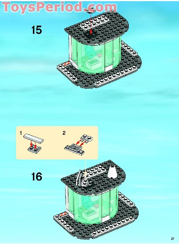 LEGO 7739 Coast Guard Patrol Boat and Tower Instructions and Parts List