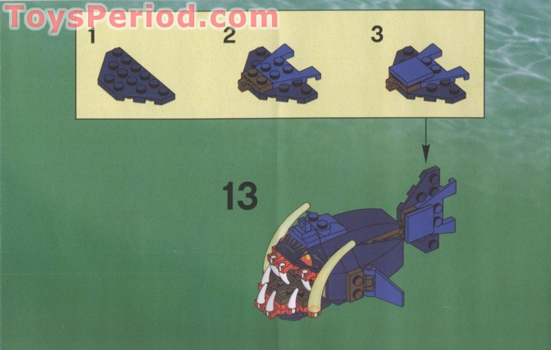 LEGO 7771 Angler Ambush Instructions and Parts List