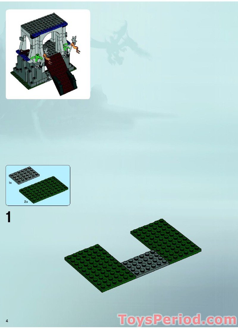 LEGO 7079 Drawbridge Defense Instructions and Parts List