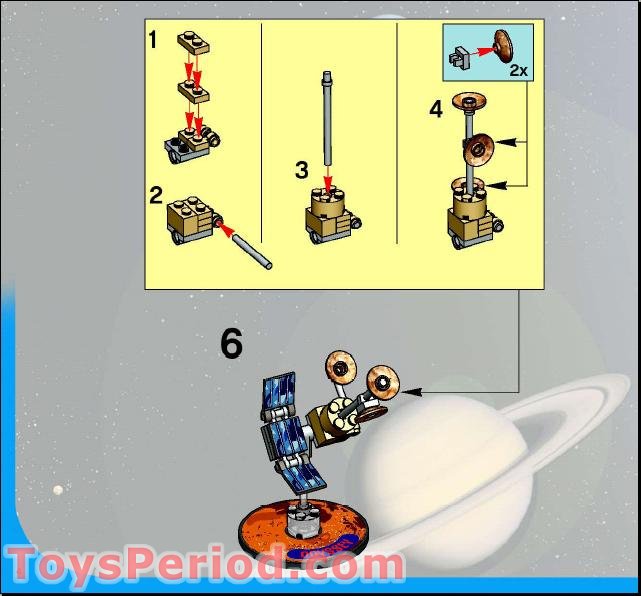 LEGO 7469 Mission to Mars Instructions and Parts List