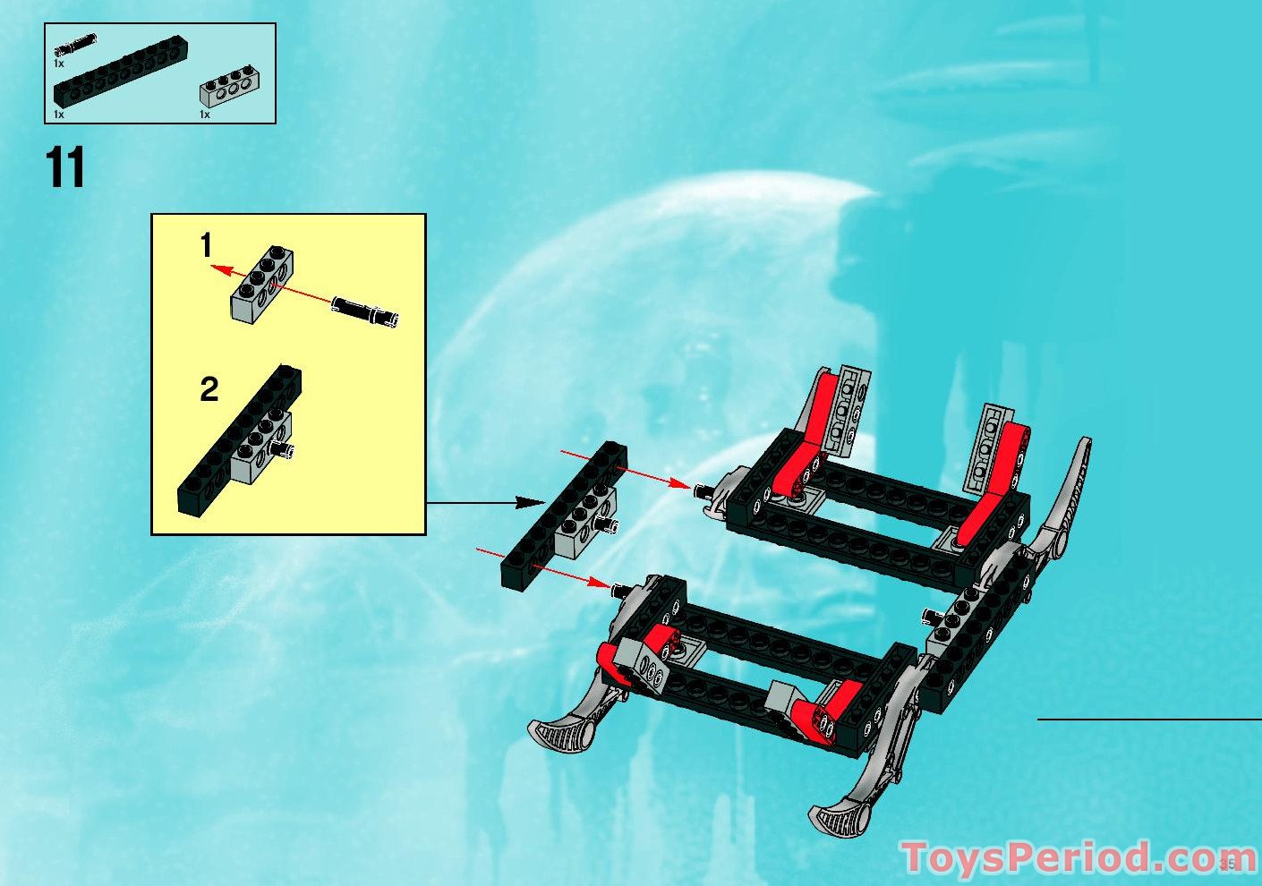 LEGO 8927 Toa Terrain Crawler Instructions and Parts List