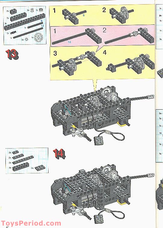 LEGO 8082 Multi Control Set Instructions and Parts List