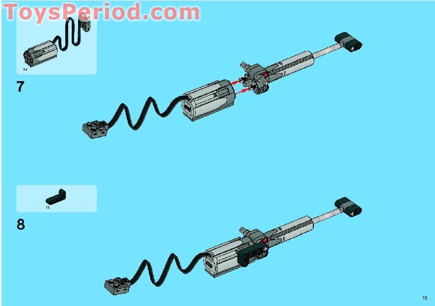 LEGO 8264 Hauler Instructions and Parts List