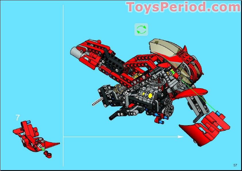 LEGO 8420 Street Bike Instructions and Parts List