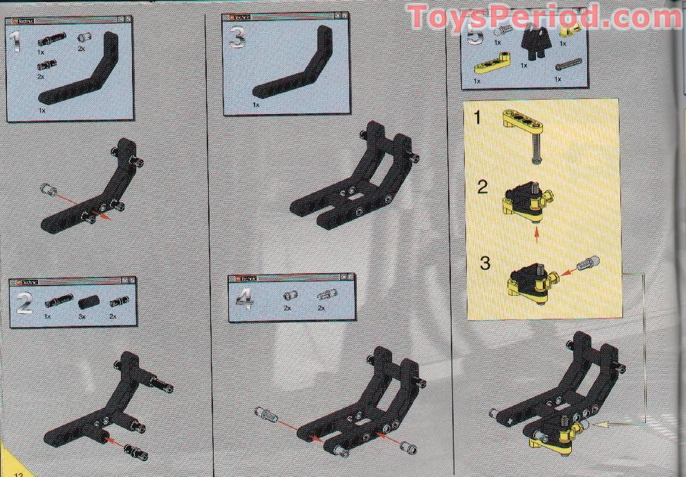 LEGO 8458 Silver Champion Racer Instructions and Parts List