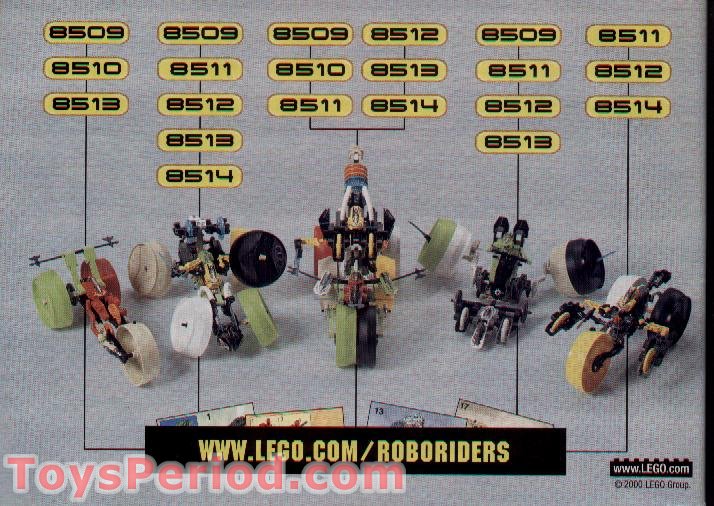 LEGO 8513 Dust Instructions and Parts List