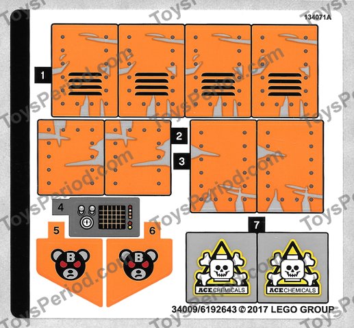 LEGO Sets with Part 70914stk01 Sticker Sheet for Set 70914 - (34009/ ...