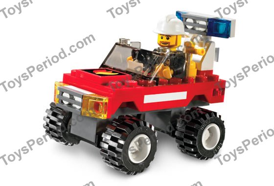 LEGO 7241 Fire Car Instructions and Parts List