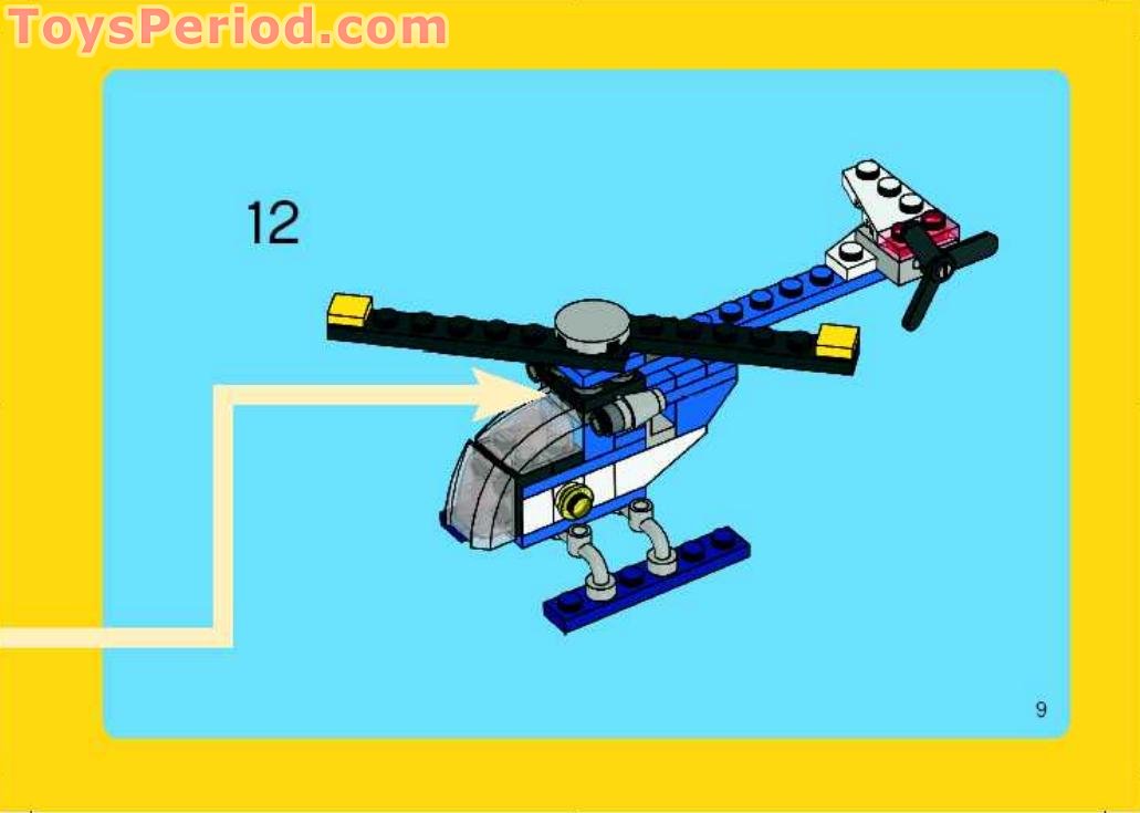 LEGO 5864 Mini Helicopter Instructions and Parts List