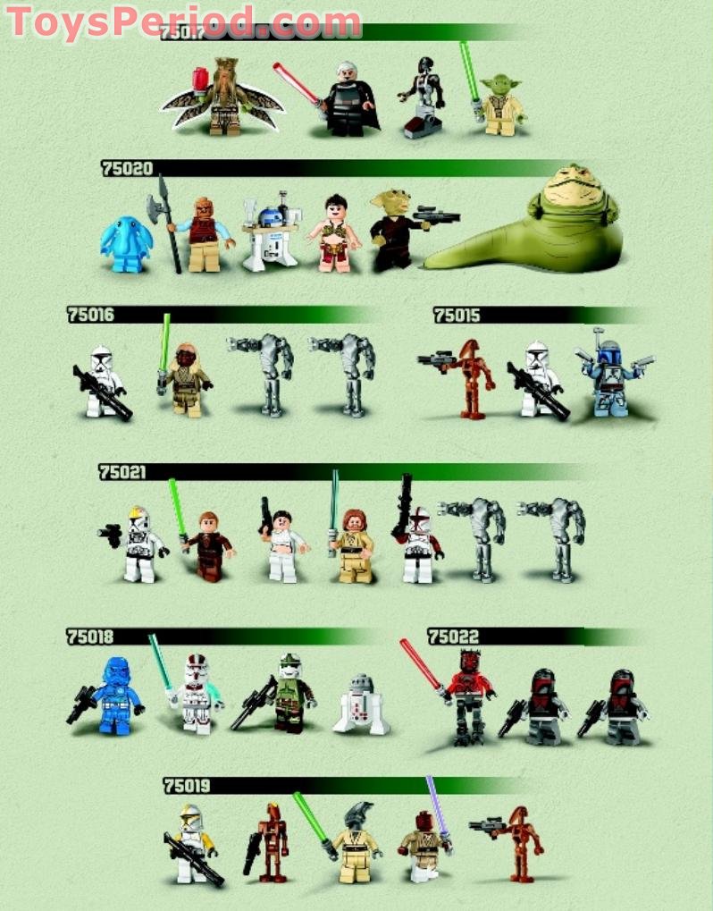 LEGO 75021 Republic Gunship Instructions and Parts List