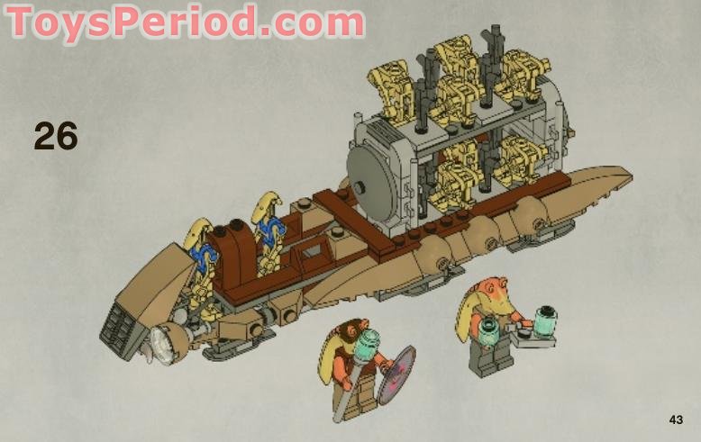 LEGO 7929 The Battle of Naboo Instructions and Parts List