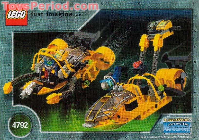 LEGO 4792 Alpha Team Navigator and Rov Instructions and Parts List