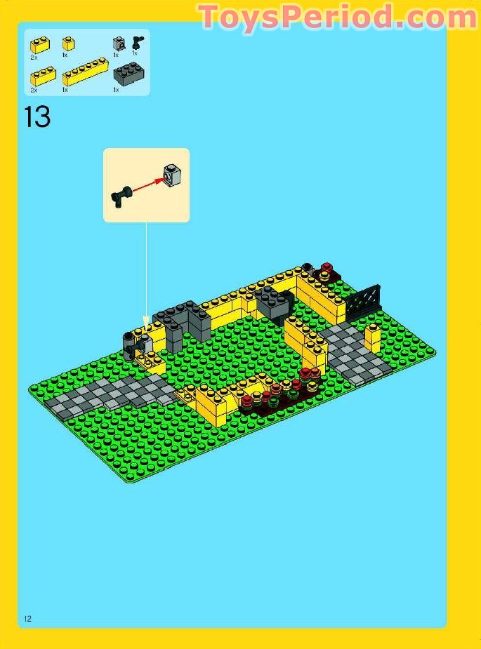 LEGO 4996 Beach House Instructions and Parts List