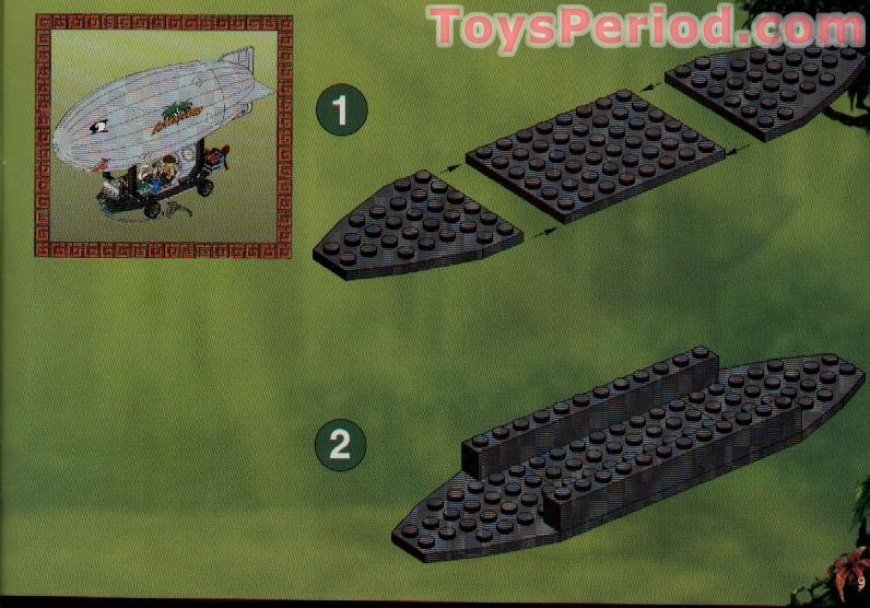 LEGO 5956 Adventurers Expedition Air Balloon Instructions and Parts List