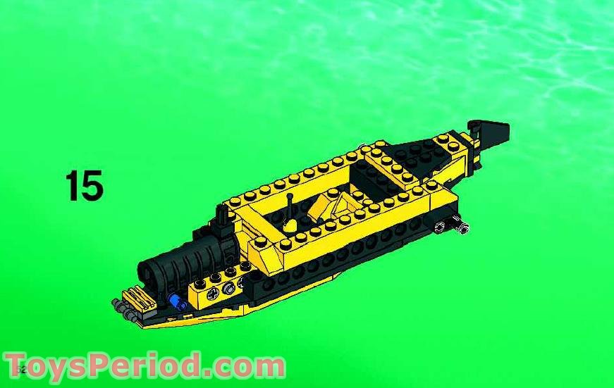 LEGO 7773 Tiger Shark Attack Instructions and Parts List