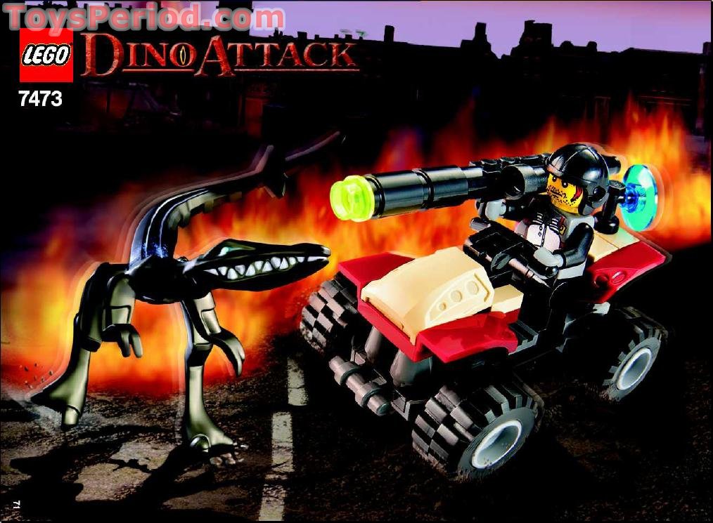 LEGO 7477 T1 Typhoon vs. T-Rex Instructions and Parts List