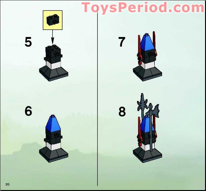 LEGO 8779 The Grand Tournament Instructions and Parts List