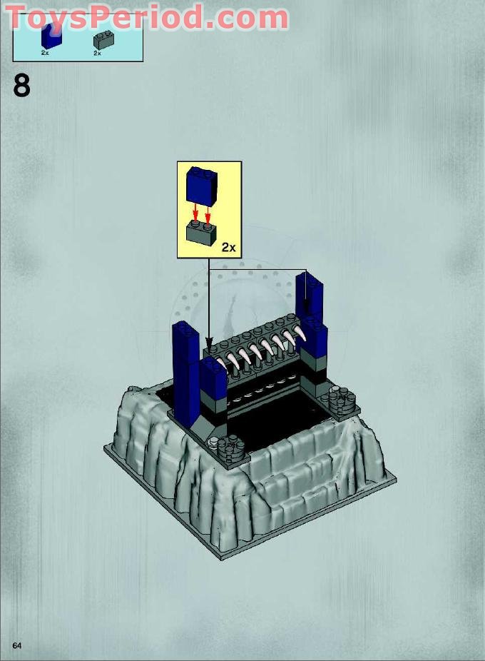 LEGO 8894 Piraka Stronghold Instructions and Parts List