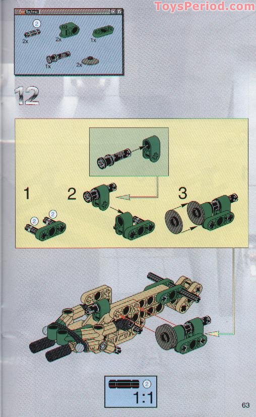 LEGO 8000 Pit Droid Instructions and Parts List