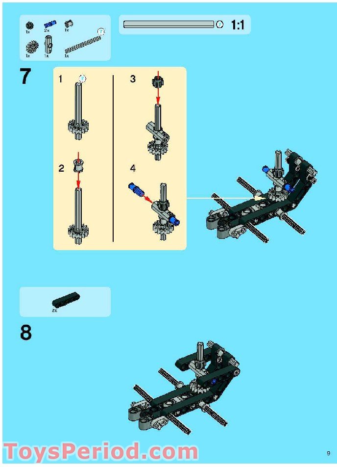 LEGO 8297 Off Roader Instructions and Parts List