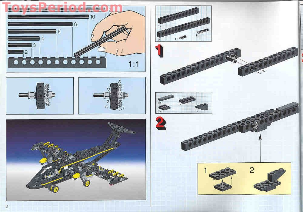 LEGO 8425 Black Hawk Instructions and Parts List