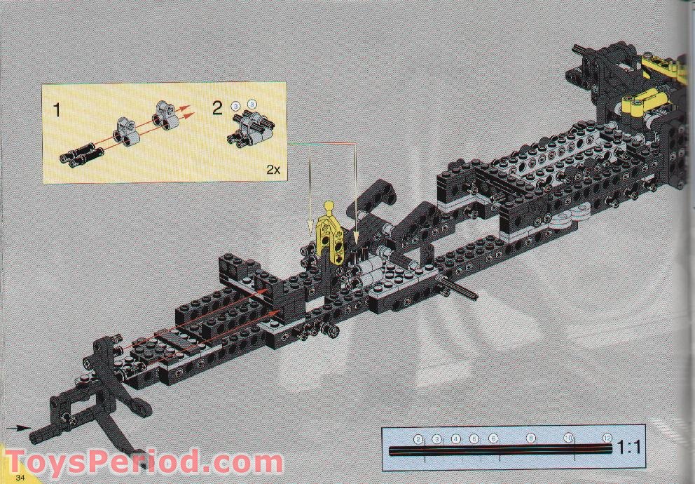 LEGO 8458 Silver Champion Racer Instructions and Parts List