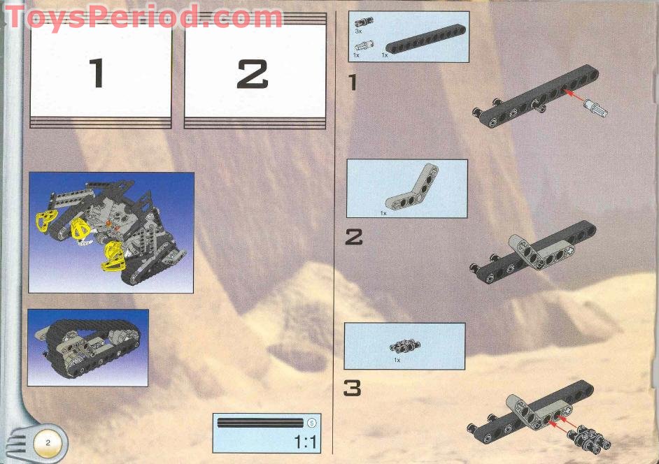 LEGO 8539 Manas Instructions and Parts List